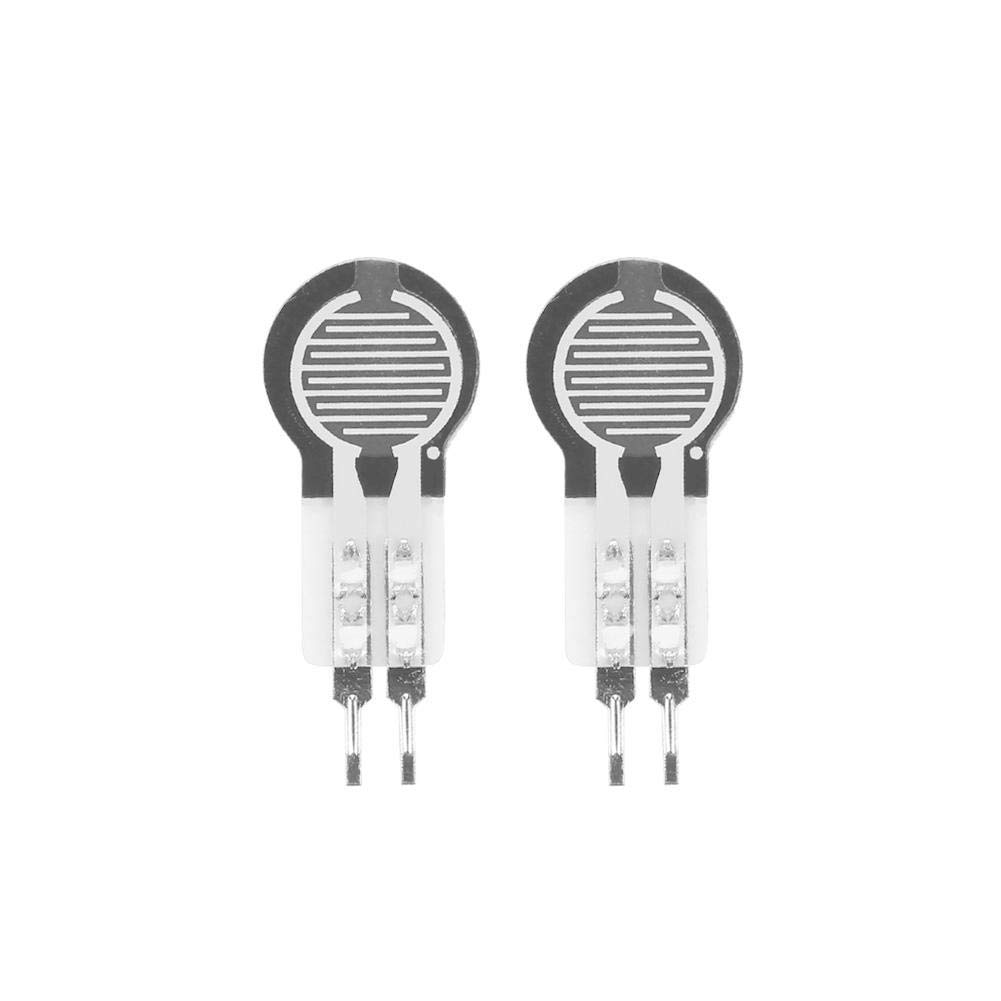 2Pcs Thin Film Pressure Sensor 20g-2Kg DF9-16 High Precise Force Sensitive Resistor Force Sensor Pressure Sensor Resistance Type Thin Film Pressure Sensor Force Sensing Resistor