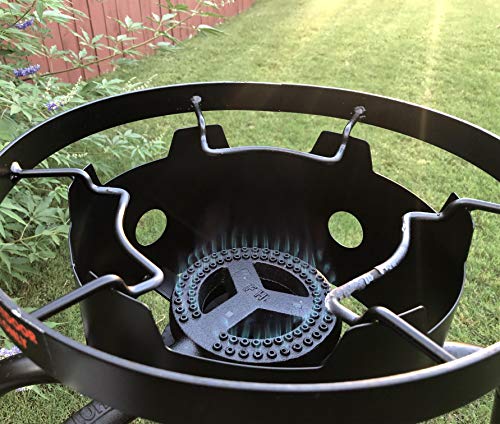 ARC Propane Burners For Outdoor, Wok Burner Single Propane Burner With Adjustable Legs, 65,000BTU Cast Iron Portable Propane Stove Great For Camping And Turkey Frying, Crawfish Cooking