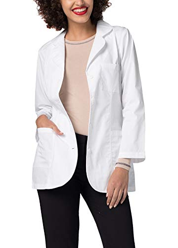 Adar Universal Lab Coats for Women - Princess Cut 30" Consultation Lab Coat - 806 - White - M