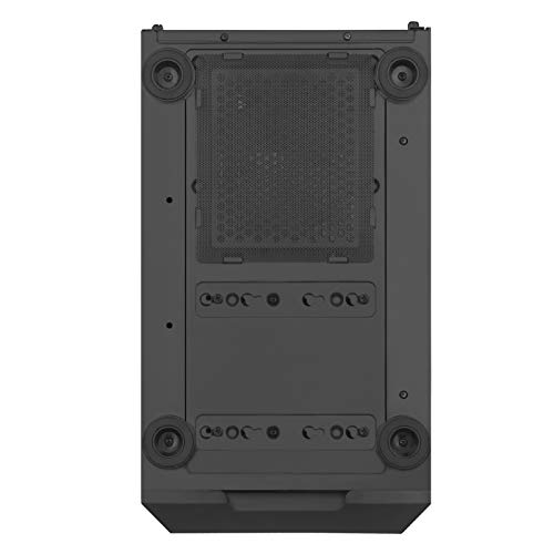 SilverStone Technology FARA H1M Tempered Glass, Black, Mid-Tower Micro-ATX Case with Mini-DTX and Mini-ITX Support, SST-FAH1MB-G