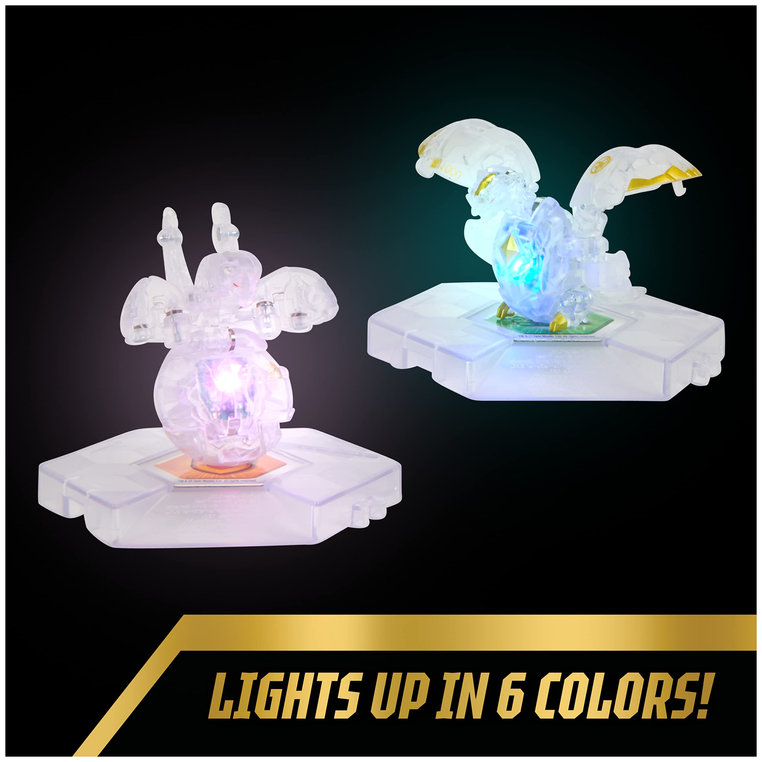 Bakugan Evolutions, Bakugan Genesis Collection Pack, 2 Light Up Bakugan Action Figures, 4 Exclusive Bakugan, 2 Nanogan, 8 Bakugan Cards and 4 BakuCores, Kids Toys for Boys Ages 6 and Up