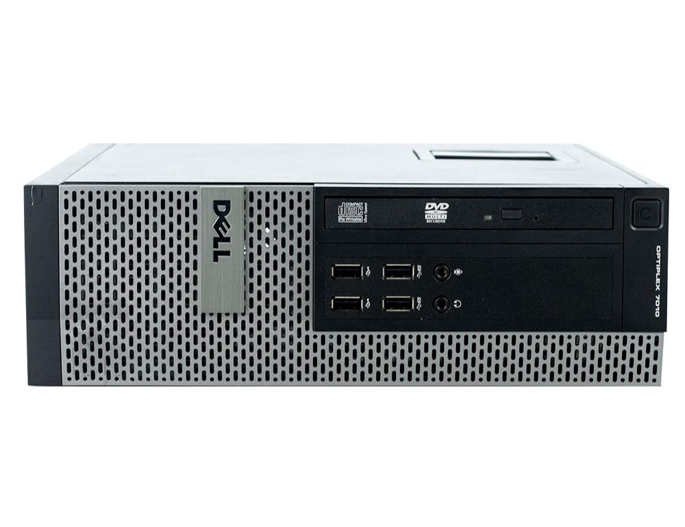 Dell Optiplex 7010 PC with 24 FHD Dell Monitor, Wireless Keyboard, WiFi, Intel i5, 8GB Memory, 240GB SSD Storage, Windows 10 (Renewed)