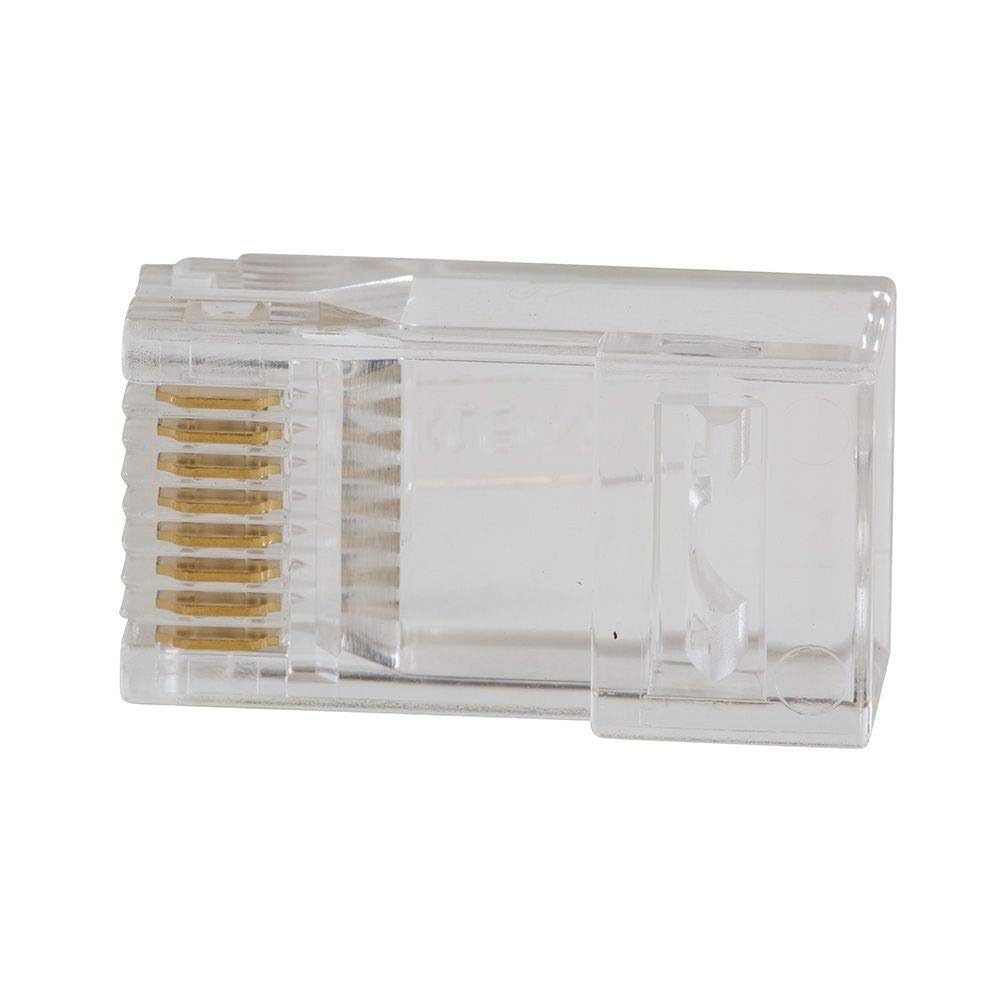 Klein Tools VDV826-762 Pass-Thru Modular Data Plug, RJ45 CAT5e, Gold Plated, Pass Through Connectors 200-Pack