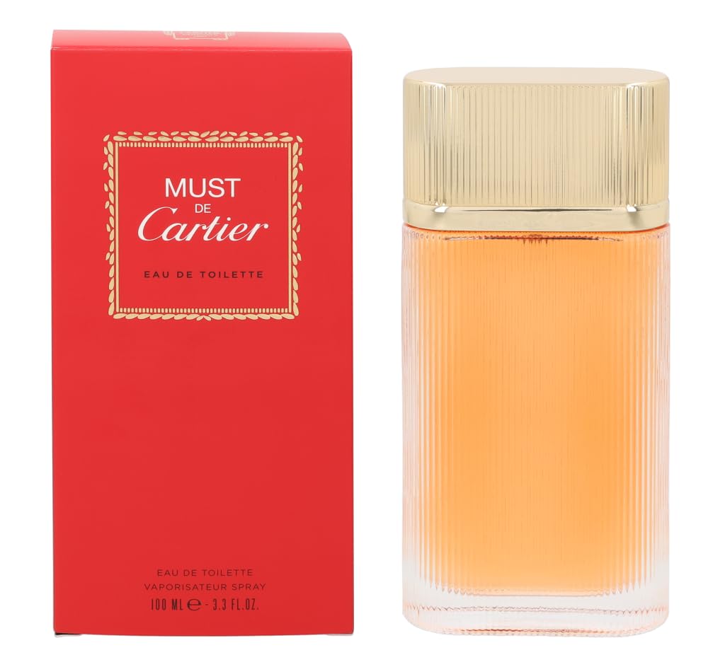 Cartier Must De Cartier Eau De Toilette Spray 3.3 Oz/ 100 Ml for Women By Cartier, 3.3 Fl Oz