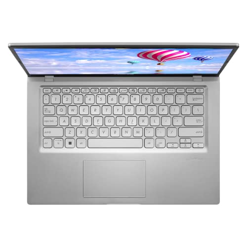 Asus VivoBook Laptop, 14β HD Display, 11th Gen Intel Core i3-1115G4 Processor, 12GB RAM, 256GB SSD, Wi-Fi, Bluetooth, Webcam, HDMI, Windows 11 Home, Silver, CX1400CN