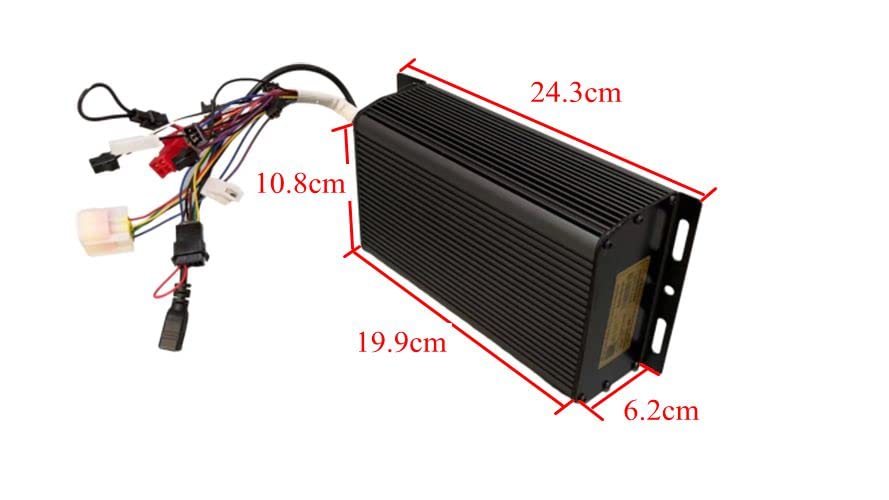 3000W Rear Wheel Electric Fat Bike Conversion Kit, 72V 80A Sabvoton Programmable Controller, 7-Speed Flywheel, Torque Arm (20 * 4.0 Rear)