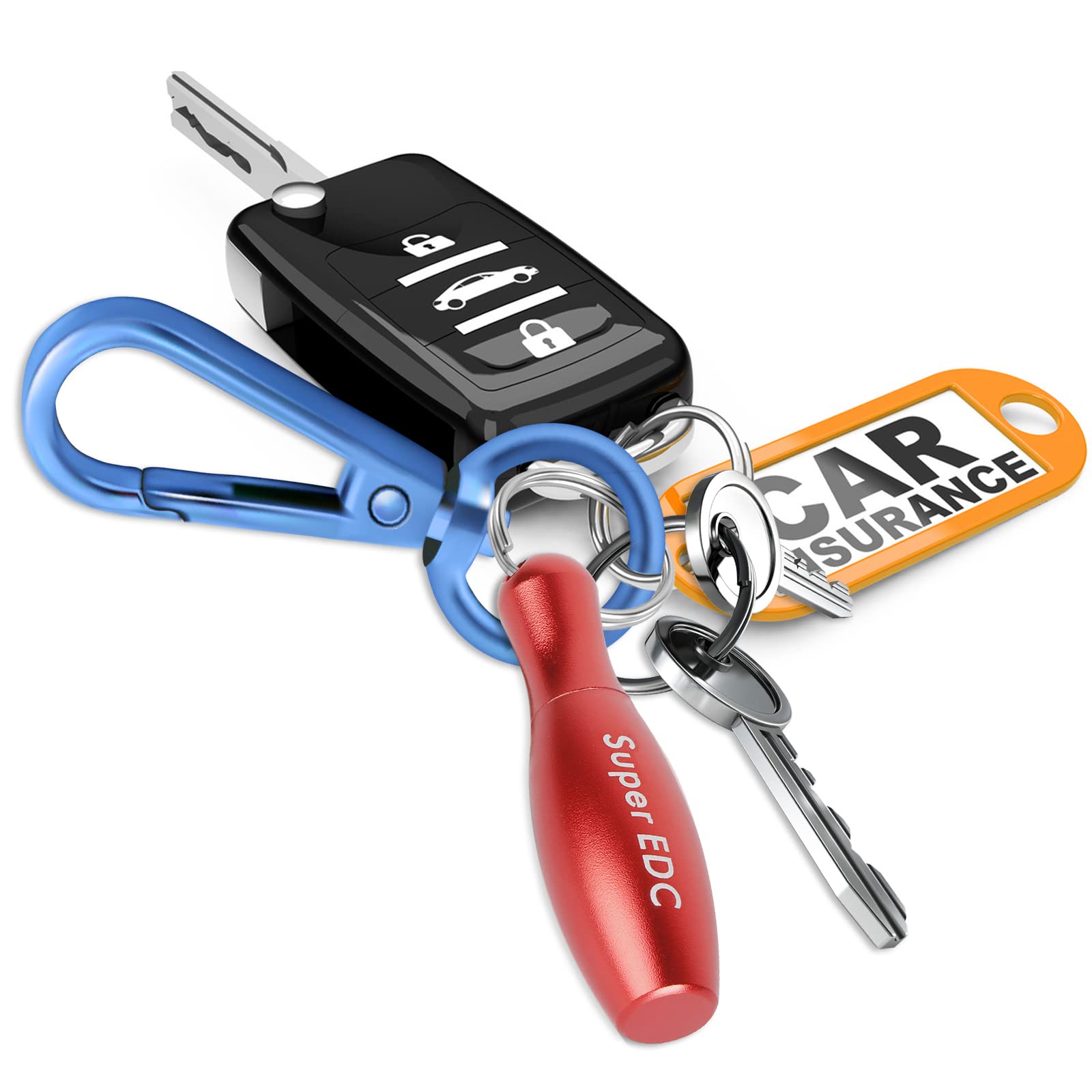 Blinture Package Cutter Opener, Box Cutter, Utility Knife Keychain Accessories, Bowling Keychain Knife, Gift for Men&Women