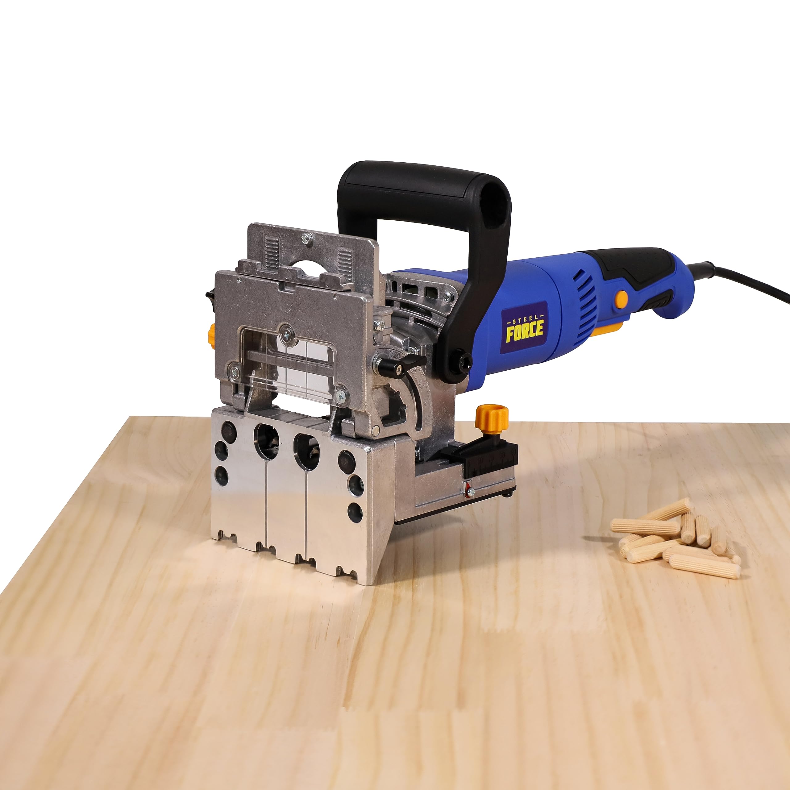 Steel Force DJ710 Dual Spindle Dowel Jointer,Wood Dowels Joiner 710W 120V 60Hz
