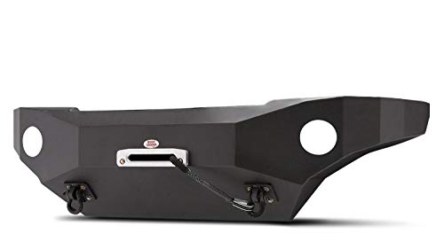 Body Armor 4x4 TC-19335 Black - Steel Front Winch Bumper for 2005-2011 Toyota Tacoma