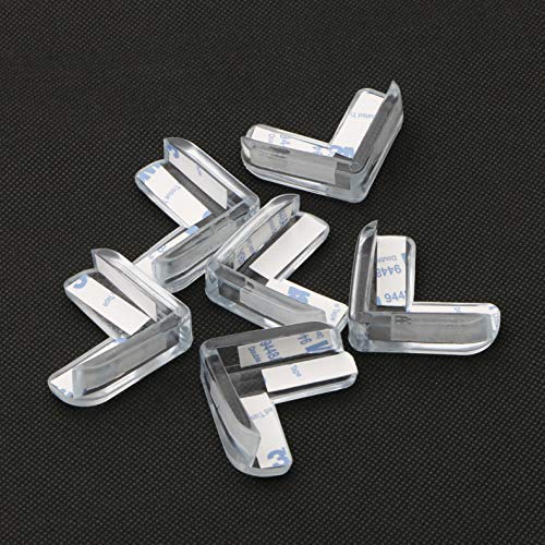 Pxyelec Clear Corner Guards, Corner Protectors, Furniture Tables & Sharp Corners Edge Safety Bumpers, for Child Head Injuries Corner Guards Anti-Collision Angle with Adhesive Gel Pack of 20