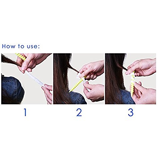 Coobar 35Pcs Plastic Barber Hairdressing Spiral Hair Perm Rod Salon Tool Durable