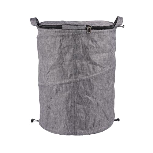 Toy Storage Basket with Cityscape Playmat - 11.8" Drawstring Toy Storage Bag with Foldable Play Mat Featuring Nonslip Backing - Portable Slide-Away Toy Storage Basket for Playrooms/Home/Travel