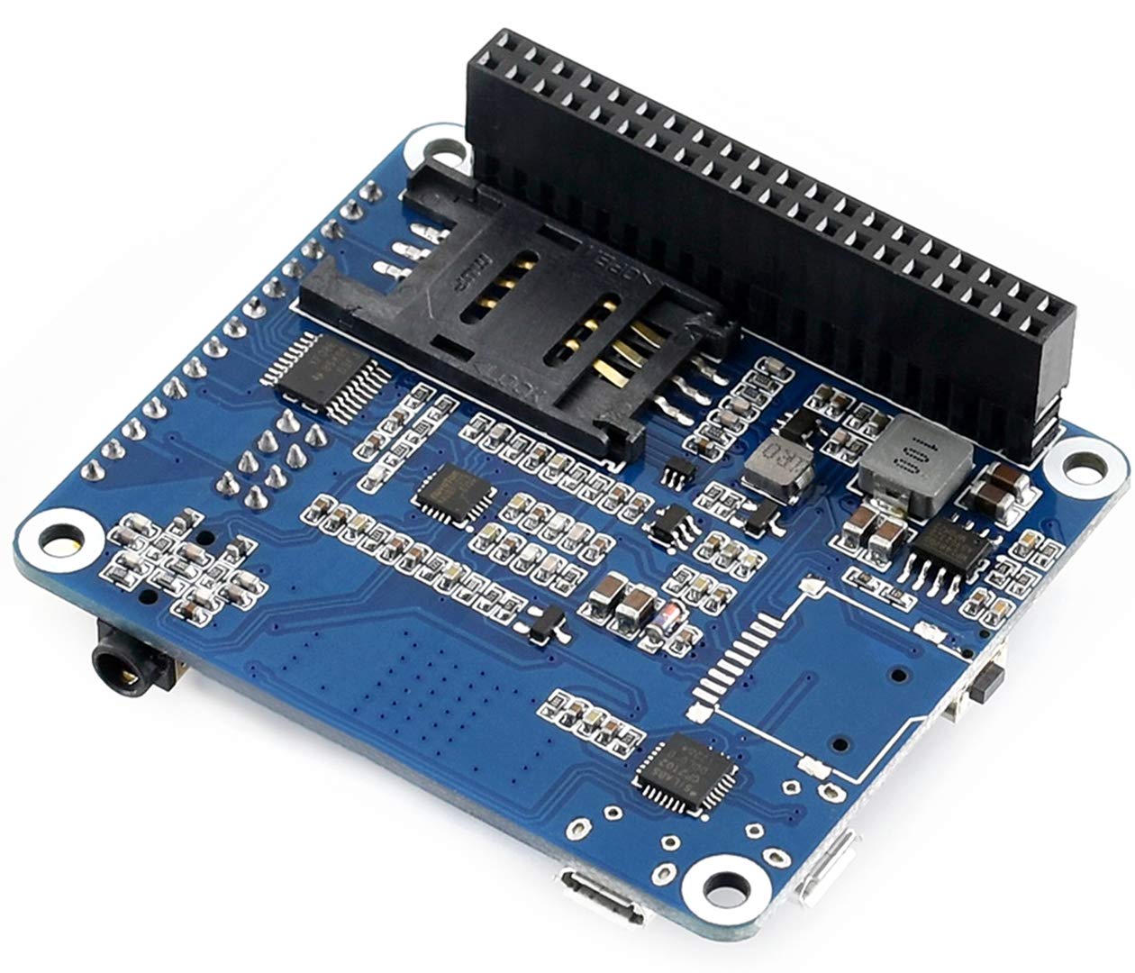 waveshare 4G/3G/GNSS HAT for Raspberry Pi 4B/3B+/3B/2B/Zero/Zero W/Zero WH and Jetson Nano,Based on SIM7600A-H,4G Communication GNSS Positioning,LTE-FDD B2/B4/B12 Brand Support LTE CAT4 up to 150Mbps