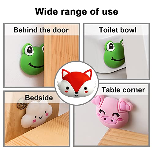 3 Pcs Door Stopper Crash Pads Cartoon Wall Crash Pads Silicone Door Handle Crash Pads for Bedroom Kitchen Cabinets