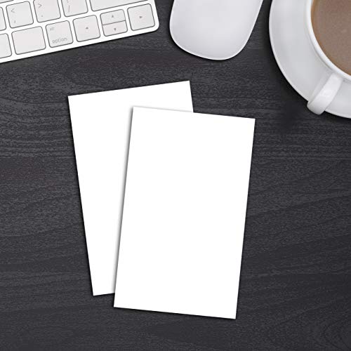 Home Advantage Set of 50 3x5 Index Cards Blank White, Postcards