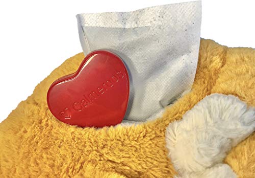 Calmeroos Cat Heartbeat Toys - Calming Separation Anxiety Relief Toys for Kittens - Heartbeat Simulator in a Soft Comforting Pillow Pet Plush