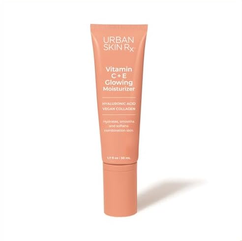 Urban Skin Rx Radiant & Bright Glowing Moisturizer, Lightweight Antioxidant-Rich Daily Skin Moisturizer | Hydrates and Brightens, with Collagen, Hyaluronic Acid, and Vitamins C & E, 1.7 oz