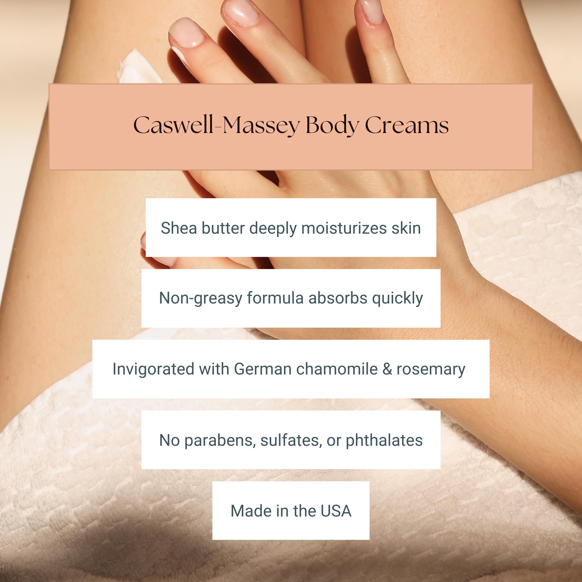 Caswell-Massey Elixir of Love Body Cream, Scented Body Lotion for Women, Natural Scented Moisturizer, Soothing, Velvety-Smooth Formula, 8 Fl Oz Jar