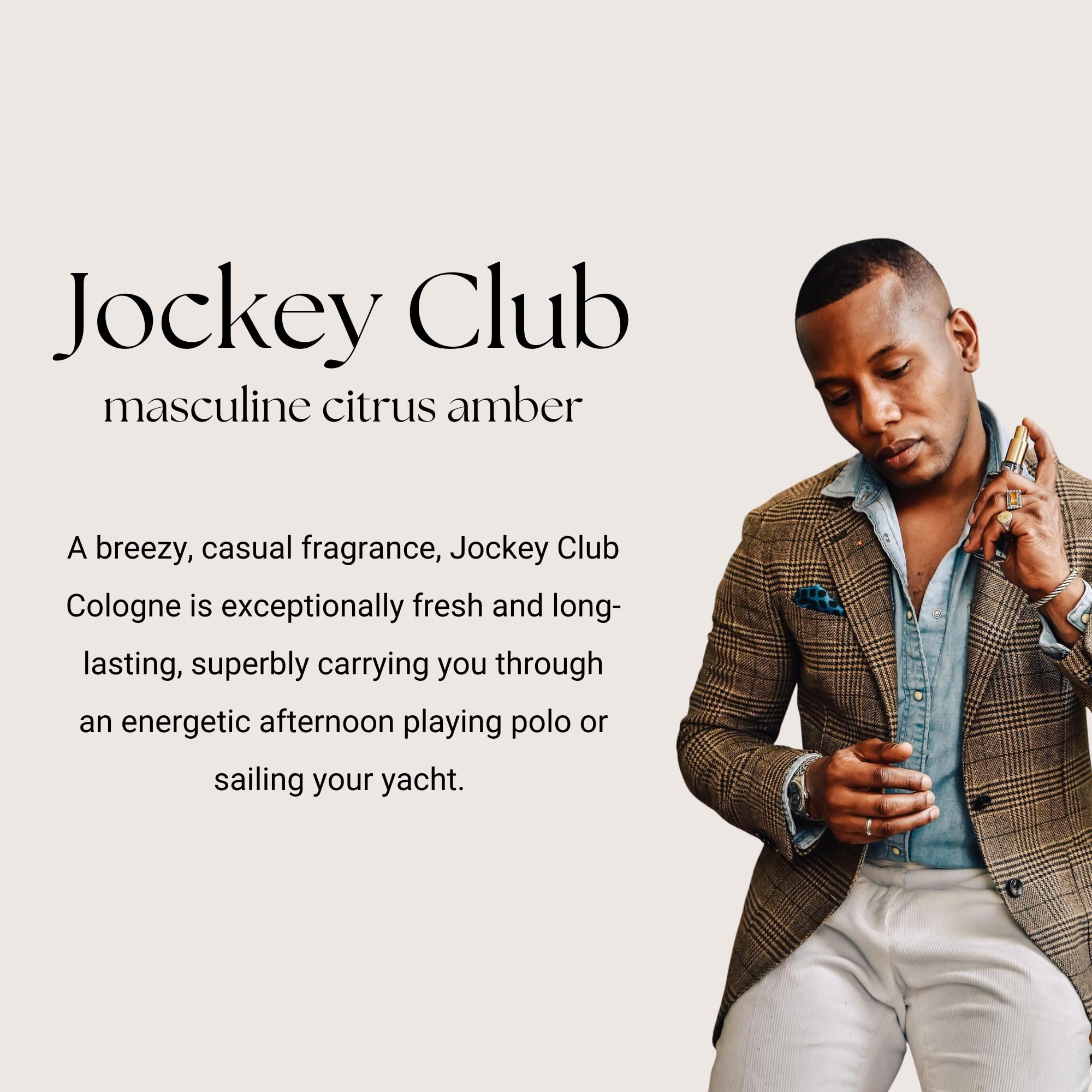 Caswell-Massey Jockey Club Gold Cap After Shave, Soothing Aftershave with Sandalwood, Musk, Jasmine & Geranium, 3 Fl Oz