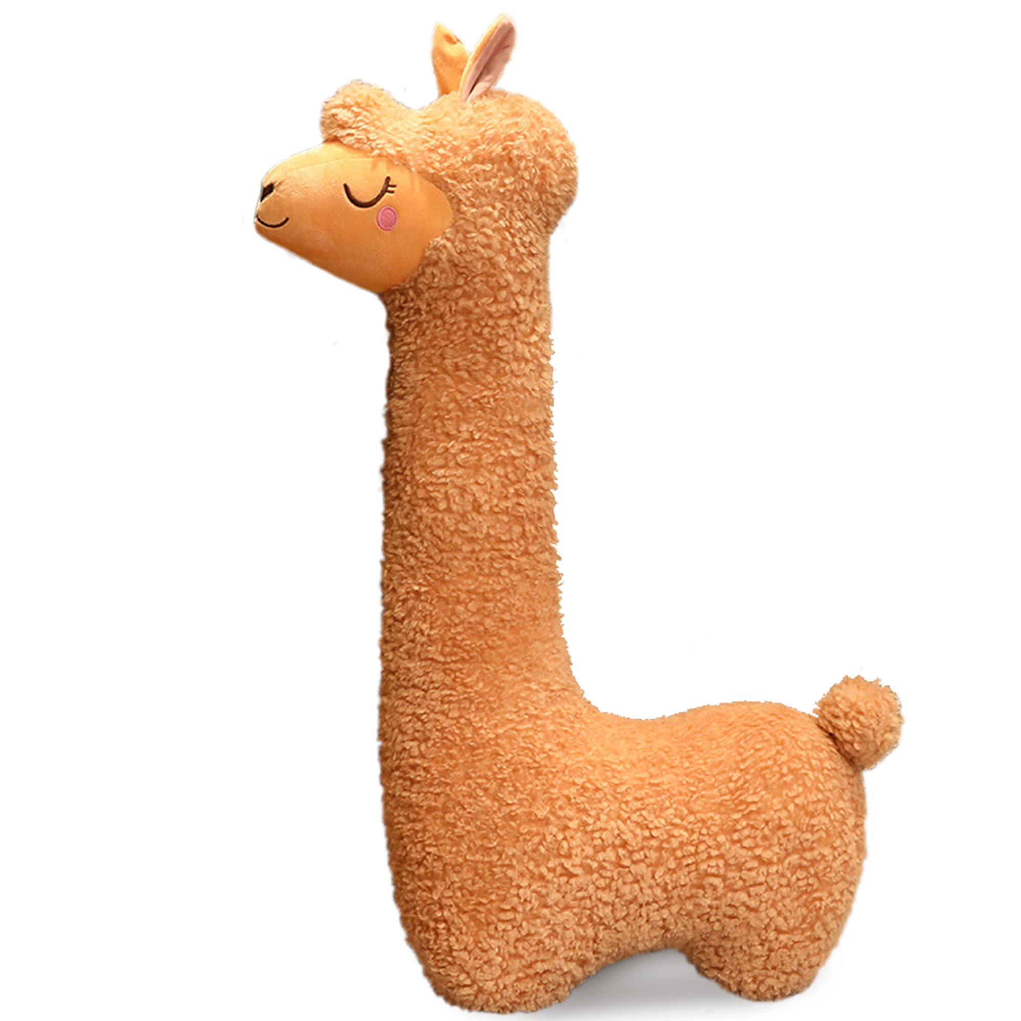 Deaboat 40" Giant Alpaca Plush Pillow Llama Stuffed Animal Toys Llama Long Body Plushie Home Decor for Girls Kids Adults