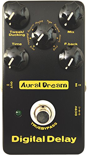 Aural Dream Digital Delay Guitar Effect Pedal provides Tape delay,Analog delay,Band delay,Reverse delay,Ducking delay and Sweep delay,True bypass.