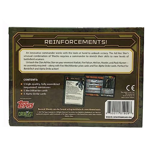 Catalyst Game Labs BattleTech Mini Force Pack: Clan Ad Hoc Star, Grey