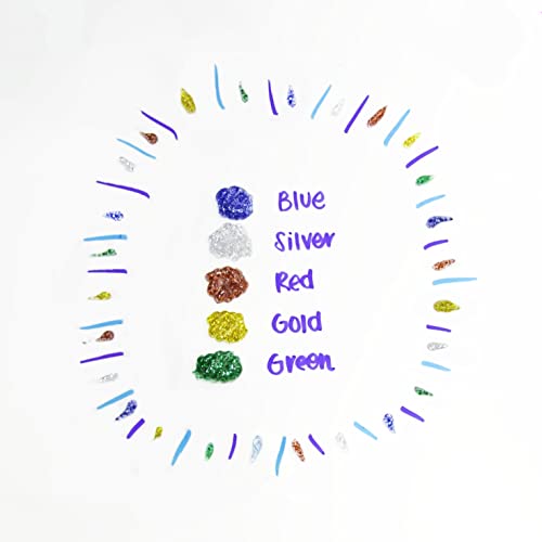 BAZIC Glitter Glue Tube Classic Color, Non-Toxic Washable Glitter Glue for Slime Paints DIY Art Crafts Party, Gift for Kids (120ml/Pack), 1-Pack