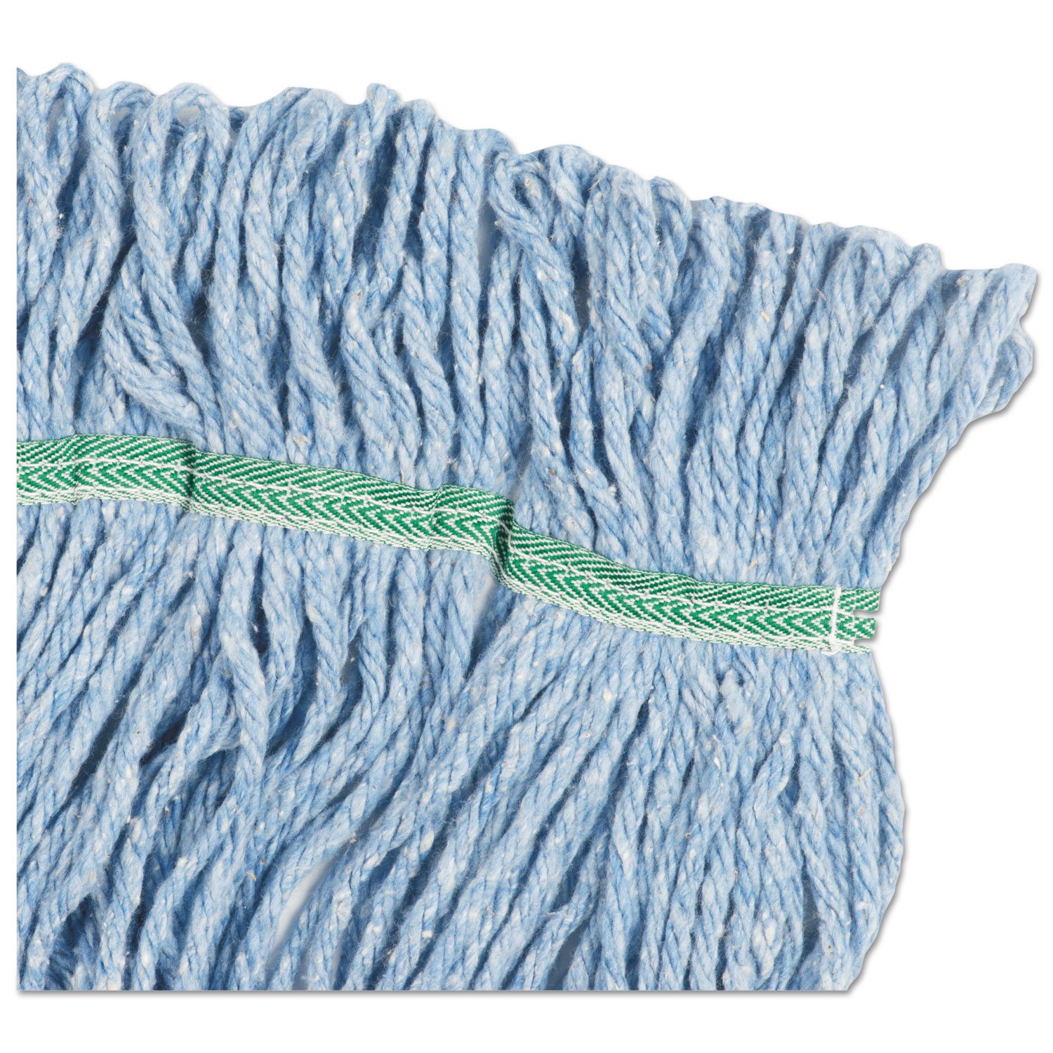 Boardwalk BWK502BLEA 5 in. Headband Super Loop Cotton/Synthetic Fiber Wet Mop Heads - Blue, Medium