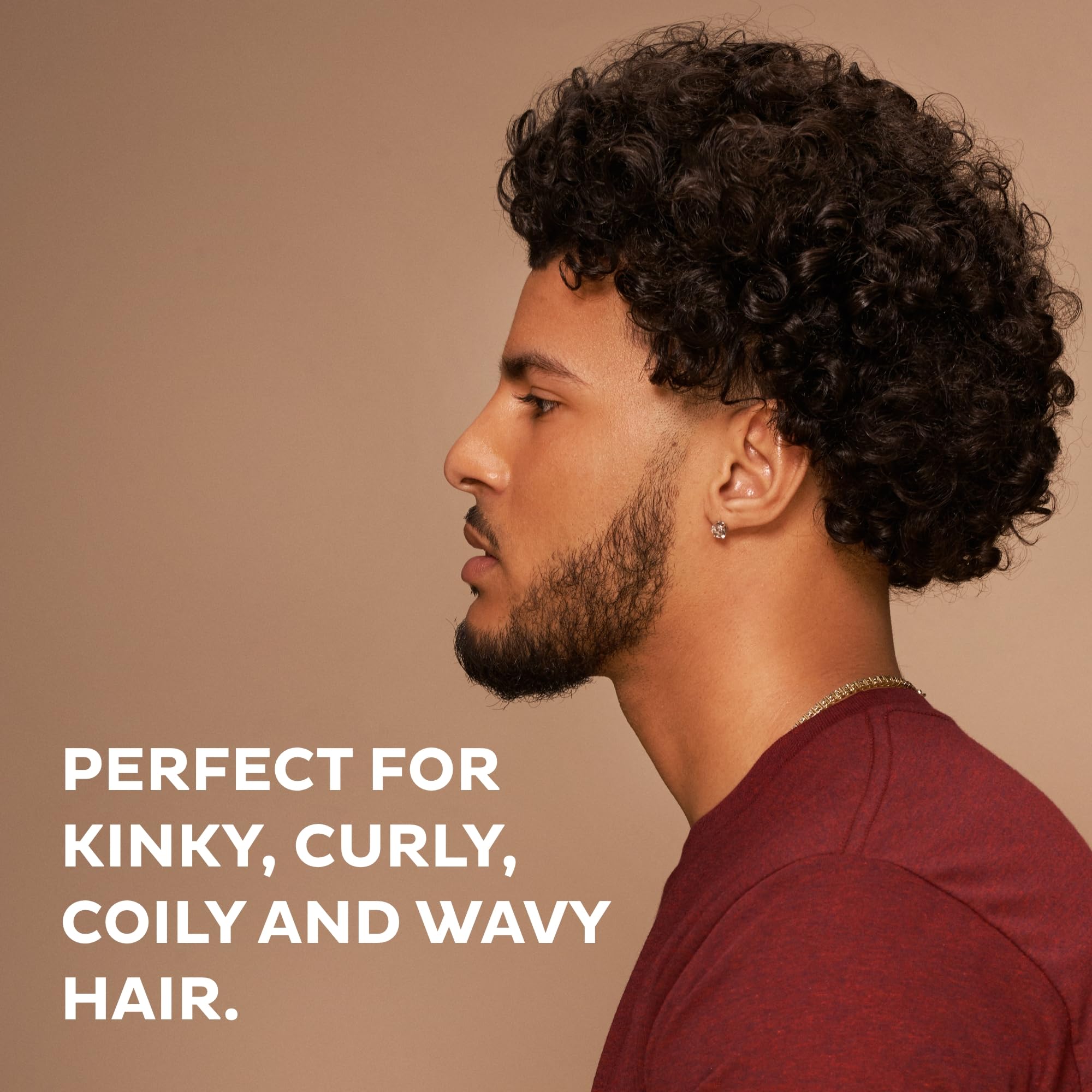 Scotch Porter Curls & Waves Leave-In Hair Conditioner for Men | Superior Smoothness & Definition | Free of Parabens, Sulfates & Silicones | Vegan | 7.1oz Bottle