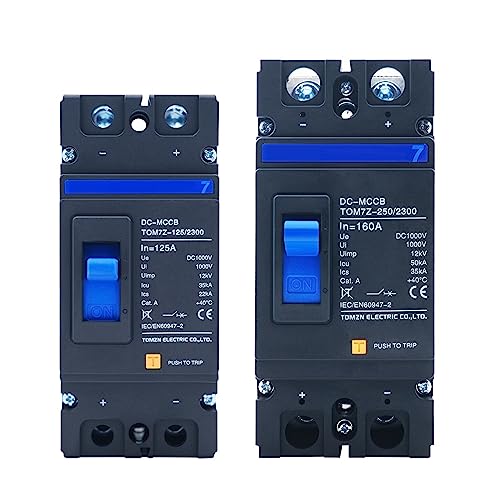 2P DC 1000V DC Solar Molded Case Circuit Breaker MCCB Overload Protection Switch Protector for Solar Photovoltaic PV (Size : 150A)