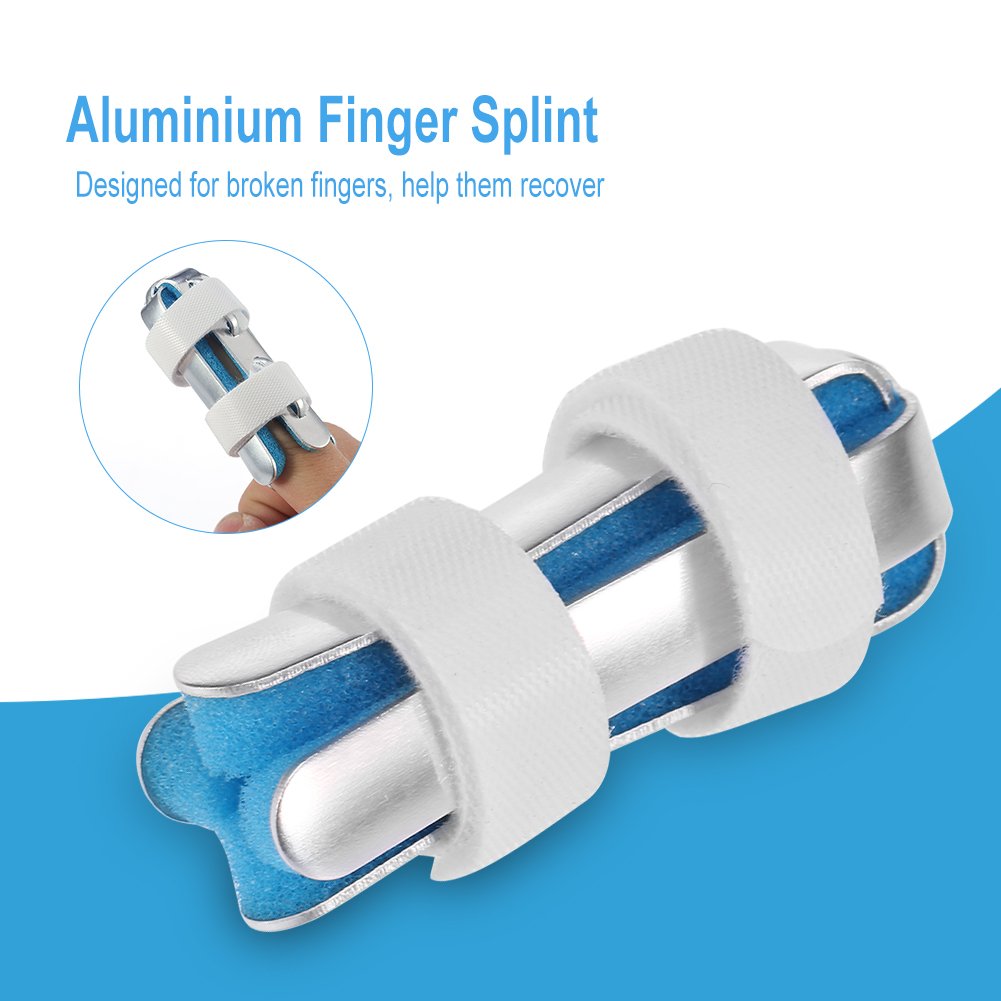 3 Sizes Aluminium Finger Hand, Thumb Stabilizer Lightweight Thumb Brace Support Thumb Sprains Recovery Injury Pain Bending Deformation