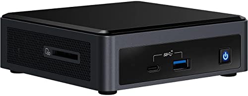 Intel NUC Kit Home & Business Mini Desktop Black (Intel i5-10210U 4-Core, 32GB RAM, 4TB PCIe SSD, Intel UHD, WiFi, Bluetooth, 1xHDMI, SD Card, Win 10 Pro) with Hub
