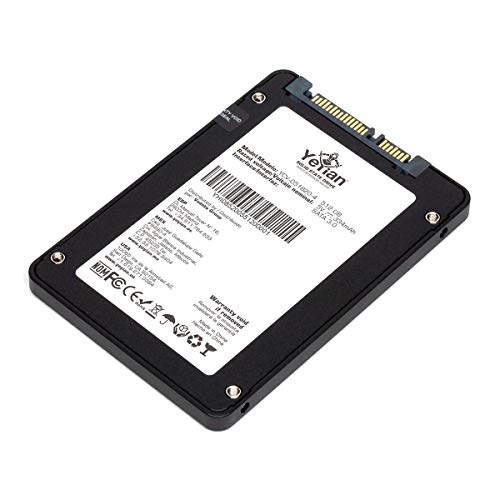 YEYIAN Valk 512GB 2.5 Inch 3D NAND 6GB/s SATA Gen 3 Internal SSD, 550MB/s Read 480MB/s Write, Compact Serial ATA I/II/III Solid State Drive, 1.5 Million Hours MTBT, NOM FCC CE ROHS Certified, Black
