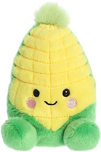 Aurora® Adorable Palm Pals™ Wavey Corn™ Stuffed Animal - Pocket-Sized Fun - On-The-Go Play - Yellow 5 Inches