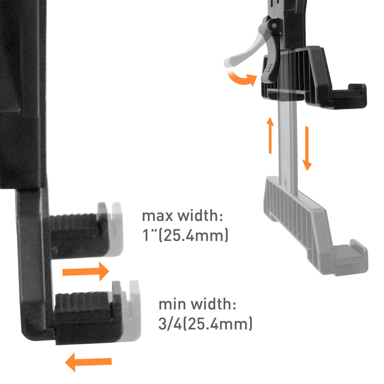 iBOLT TabDock Tablet Holder Bulk Replacement Part- Fits 7 to 10 inch Tablets and All Industry Standard 4 Prong adapters (21110)