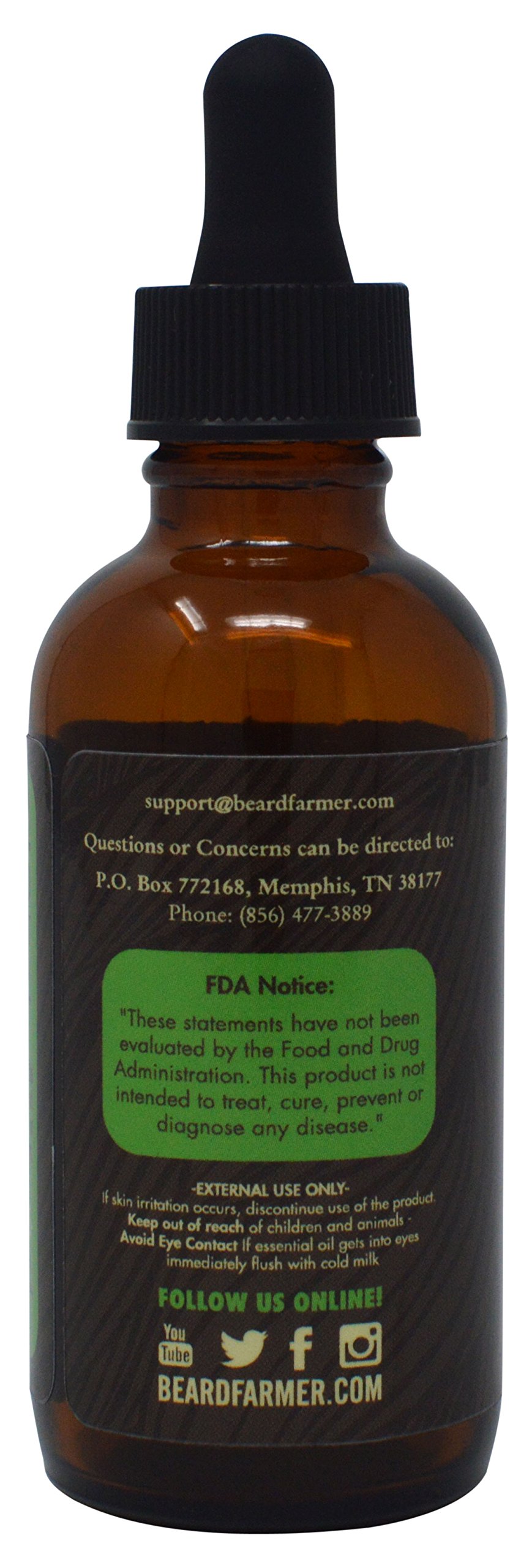 Beard Farmer - Growther Beard Growth Oil (Grow Your Beard Fast) All Natural Beard Oil