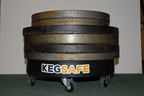 Beer Keg Dolly - Full Size Keg with Wheels - Extra Strong with high Side Rail for Added Safety!