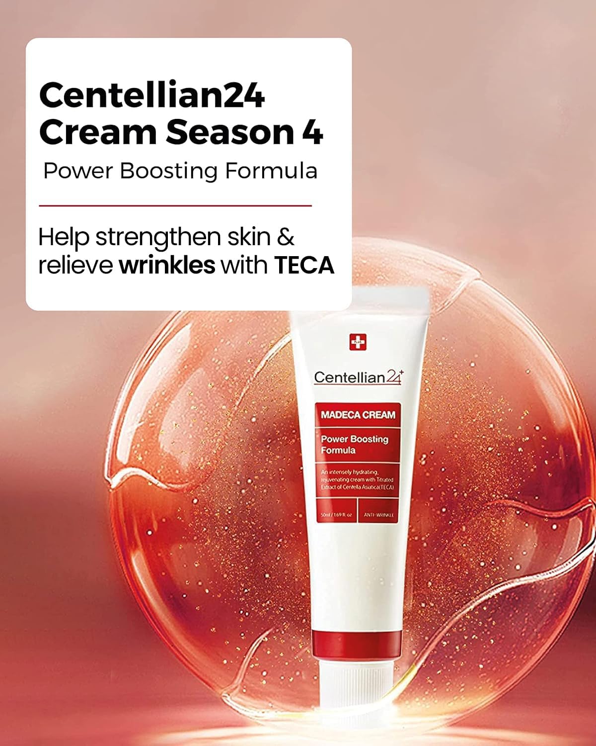 CENTELLIAN 24 Valentines Day Gifts Madeca Cream (Season 4, 1.7fl oz) Centella Moisturizer for Face. Korean Skin Care for Dry, Sensitive Skin with TECA, Centella Asiatica, Madecassoside