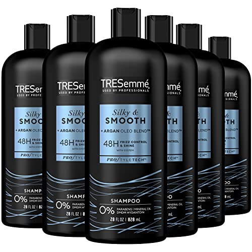 TRESemmé Silky & Smooth Anti-Frizz Shampoo For Frizzy Hair Formulated With Pro Style Technology 28 Fl Oz (Pack of 6)