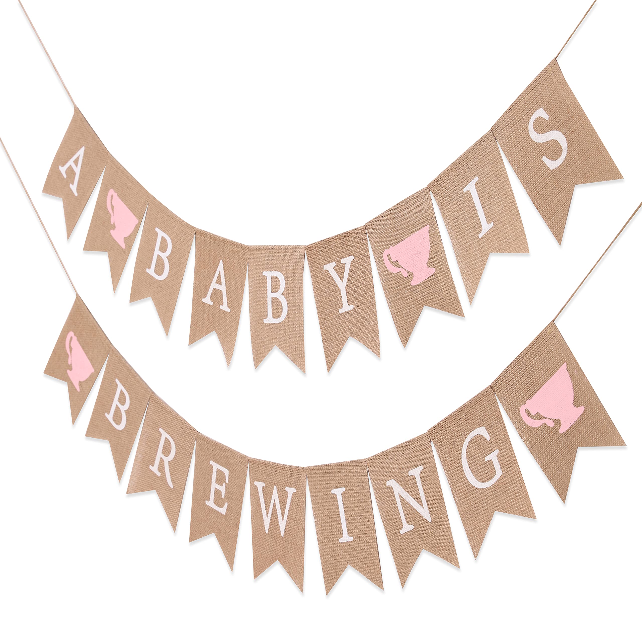 Tea Party Bridal Shower - Tea With The Bride To Be, Bridal Shower Burlap Banner, Bride To Be Banner, Tea Party Shower Decorations (Tea With The Bride To Be)