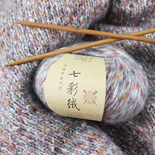50g/Ball Soft Yarn Warm Colorful Thick Yarn Alpaca Wool Hand Knitting Scarf Needle DIY Cotton Crochet Thread (Color : 4)
