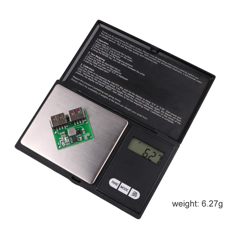 MakerHawk 4pcs USB DC-DC Voltage Buck Regulator Step Down Power Supply Module 9V 12V 24V to 5V Dual USB Output Buck Voltage Board 3A 6-26V Car Charge Charging Regulator