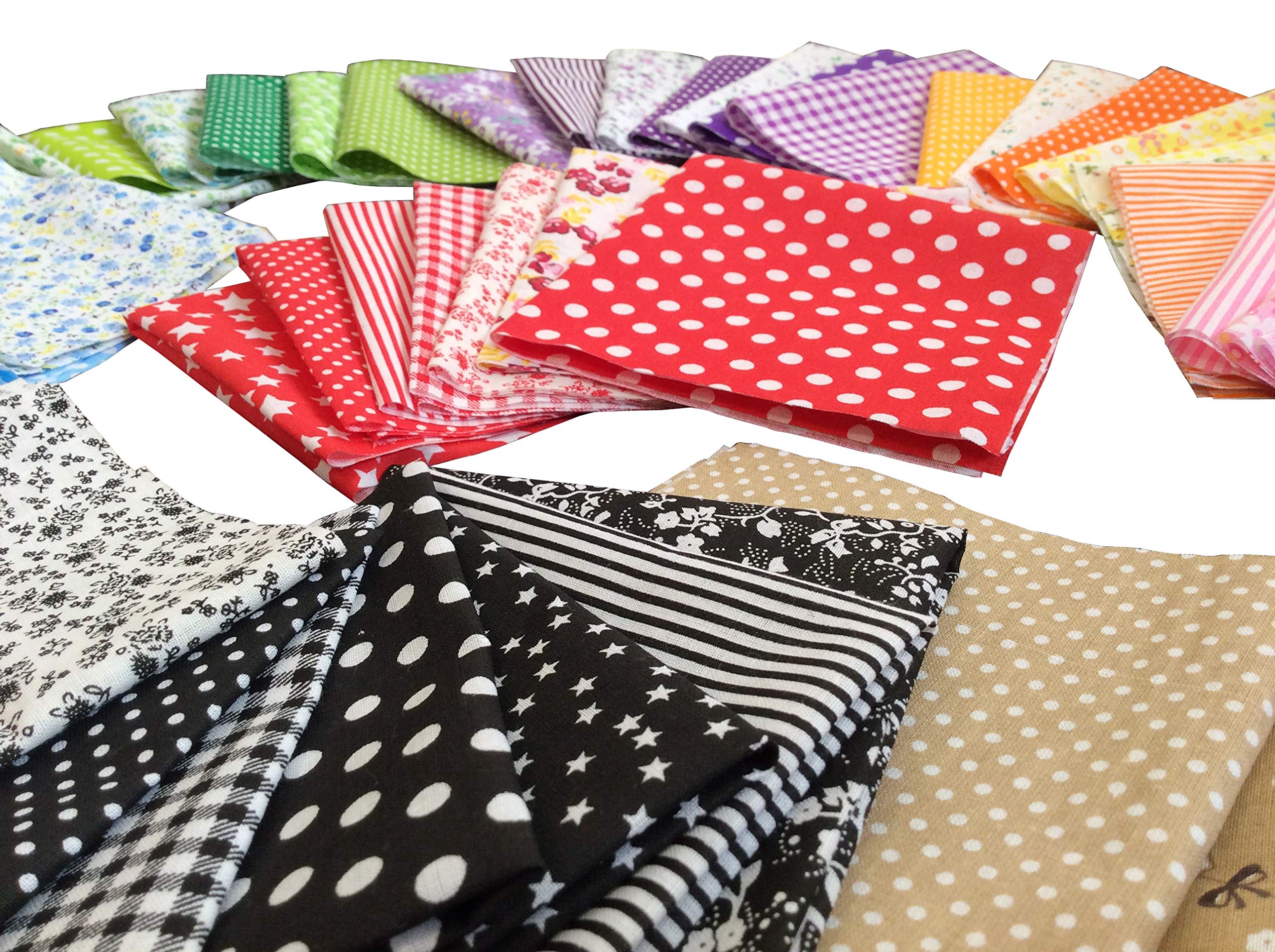 56PCS 6 x 6 Inches Printed Fabrics Cotton Craft DIY Handmade Material Set Bundle Patchwork Squares for Home Crafts Sewing Scrapbooking Quilting…