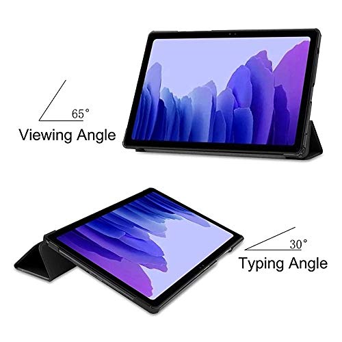 SAMSUNG 2020 Galaxy Tab A7 10.4β Inch 32 GB Wi-Fi Android 10 Touchscreen International Tablet (Silver) Bundle β Slim Trifold Hard Shell Case and 32GB Micro SD Card