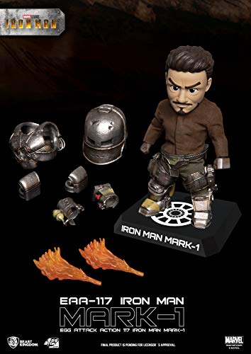 Beast Kingdom Iron Man Mark 1 EAA-117 Egg Attack Action Figure, Multicolor