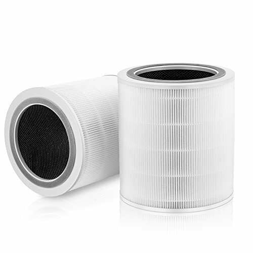 400S 3-Stage Replacement H13 True Hepa Filter Compatible with Levoit Core 400S Smart Air Purifier (white & red) and PlasmaPro 400S Smart Air Purifier Part # Core 400S-RF/LRF-C401S-WUS