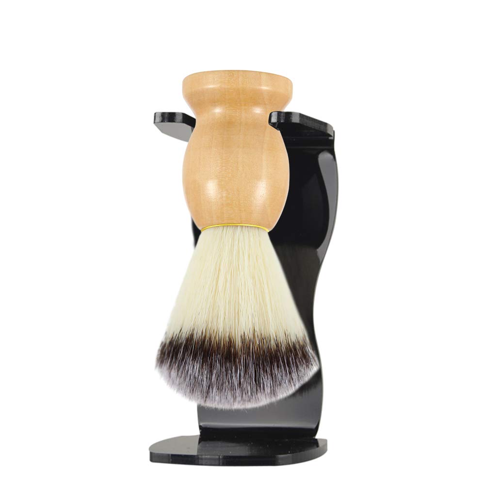 Shaving Brushes,DaKuan 2 Packs Wooden Handle Shaving Brushes,Luxury Professional Hair Salon Tool for Men
