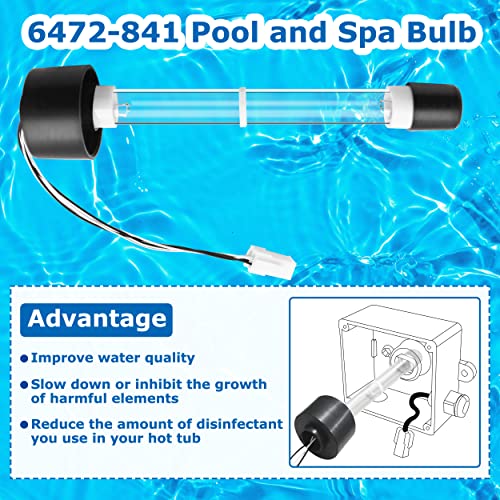 6472-841 Pool and Spa Bulb Replacement for Sundance,Compatible with Clear Ray XL Bulb