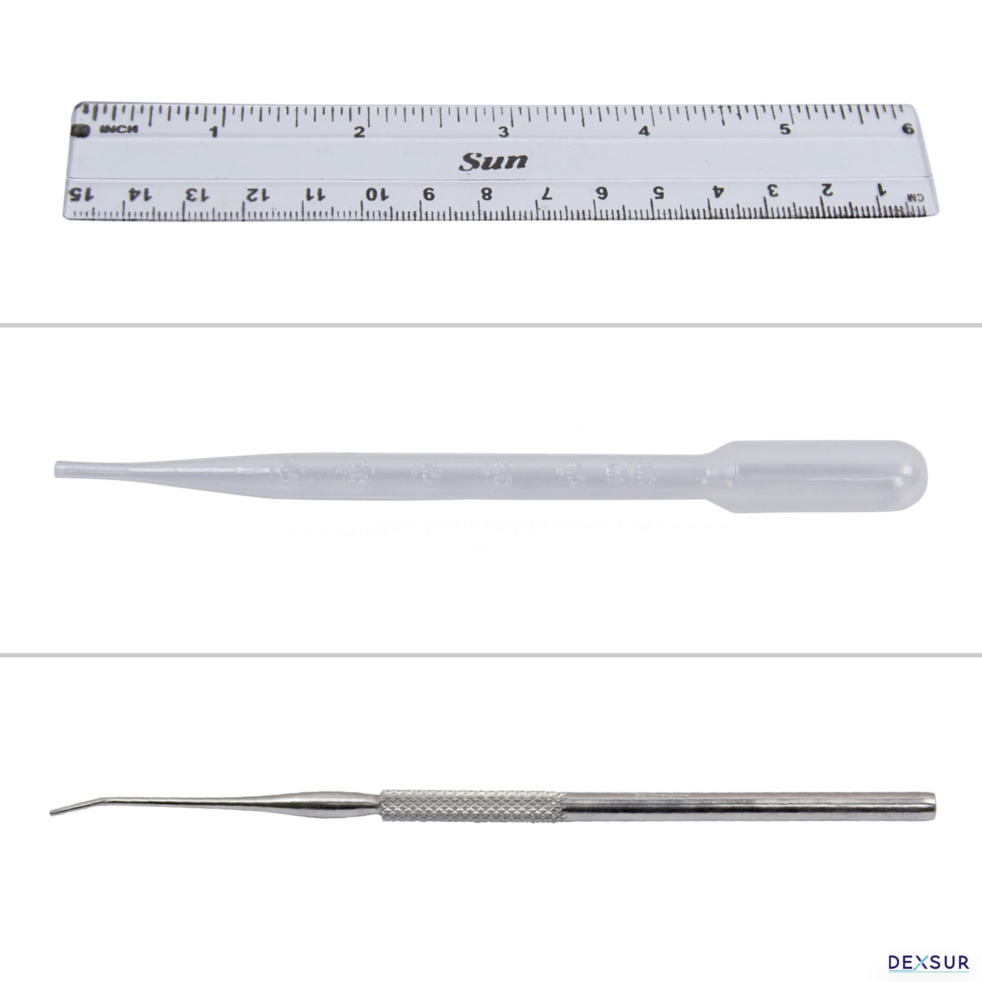 DEXSUR Dissection Kit for Biology Lab & Anatomy - Stainless Steel Scalpel Knife Set for Medical & Veterinary Students, KIT1019-7 Pcs