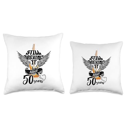 50th Wedding Anniversary Gifts Husband Wife 50th Wedding Anniversary Husband Wife Marriage Relationship Throw Pillow, 18x18, Multicolor